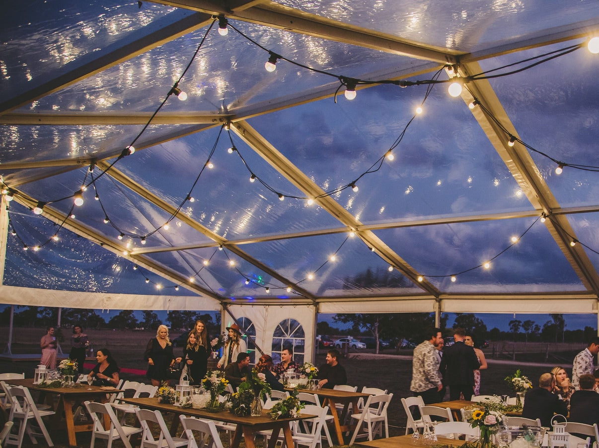 20m Festoon Lighting - SETUP – Ace Wedding and Party Hire