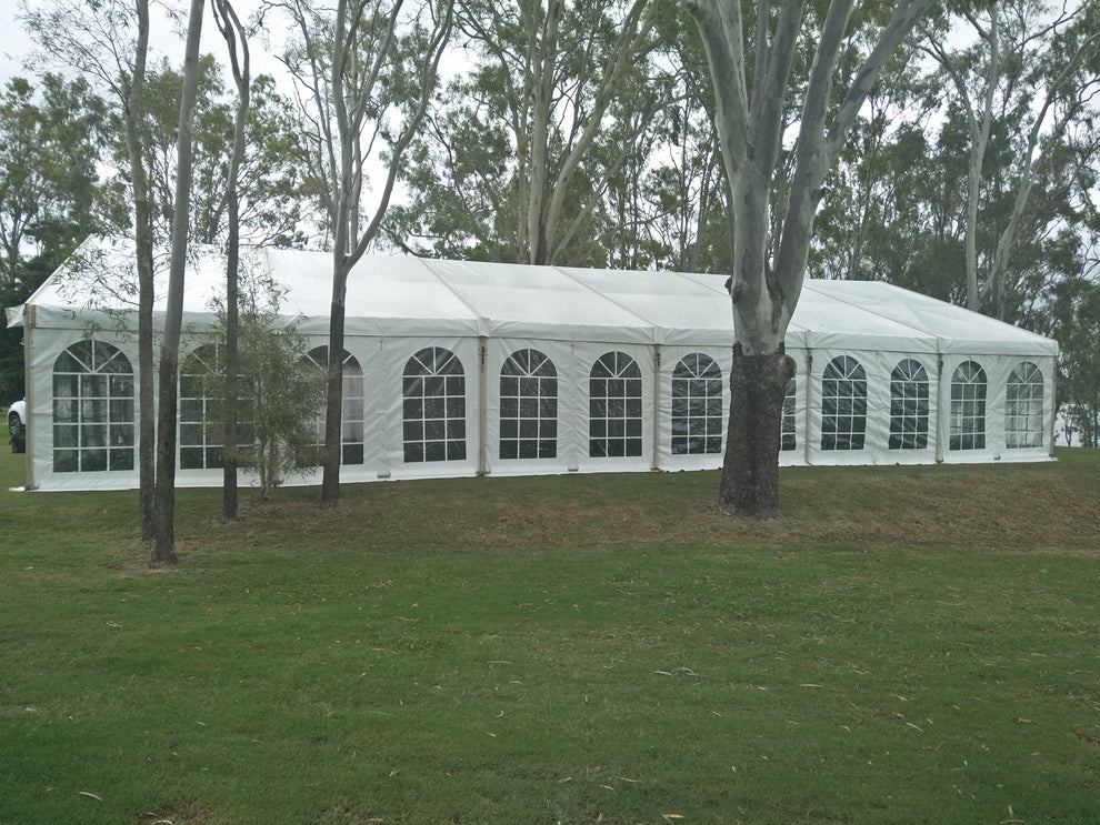 10m Span White Pavilion – Ace Wedding and Party Hire